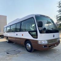 China 29 Seater Toyota Coaster Buses Public Transportation LHD 4-6L Engine Capacity Diesel Fuel for sale