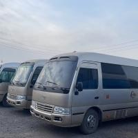 China Good Condition 30 Seats Used Coaster Bus with Diesel Fuel Type Manual Transmission for sale