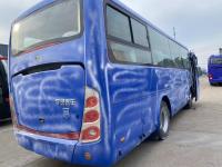 China 35 Seats Tour Bus Coach Luxury Used Mini Passenger Bus Power Steering Deisel Fuel for sale
