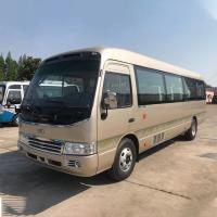 China Manual Transmission Type 24-30 Seats Diesel Engine Coaster Mini Bus for Luxury Passenger for sale