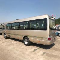 China Manual Transmission Type 24-30 Seats Diesel Engine Coaster Mini Bus for Luxury Passenger for sale
