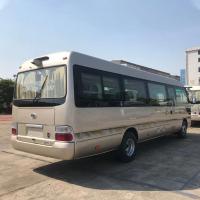 China Manual Transmission Type 24-30 Seats Diesel Engine Coaster Mini Bus for Luxury Passenger for sale