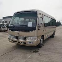 China Durable Diesel Toyota Coaster Bus with Euro 5 Emission Standard Wheel Base 3720 for sale