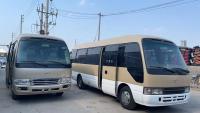 China V6 4.0 6GR 2.7L VVT-I Engine Used Coaster Bus with 30 Seats in Excellent Condition for sale