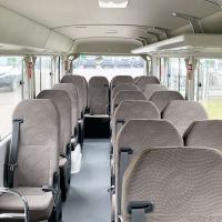 China Good Condition Toyota Used Bus 30 Passenger Mini Coaster Bus with Manual Transmission for sale