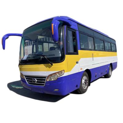 China Leaf Spring Suspension 45 Seater Coach Bus with Luxury Design and Competitive for sale