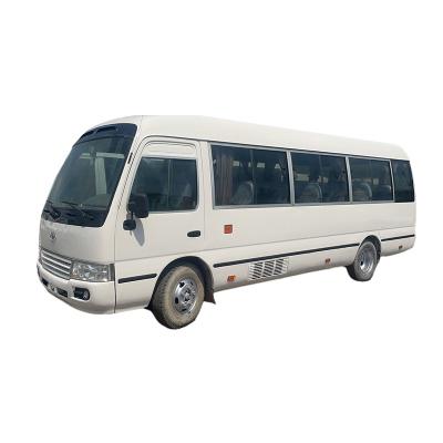 China 30-Seater Toyo ta Coaster Bus with 9.00R20 Tires and Comfortable Seating Capacity for sale
