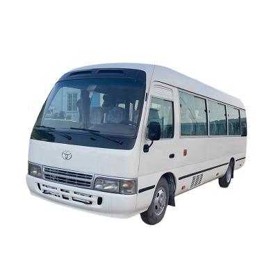 China 30 Seater Manual Transmission Toyota Coaster Bus with 4L Engine Capacity and Deisel Fuel for sale
