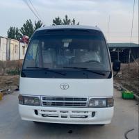 China 30 Seater Manual Transmission Toyota Coaster Bus with 4L Engine Capacity and Deisel Fuel for sale