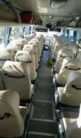 China 55 Seater Left Hand Drive Diesel Passenger Bus with 53 1 1 Seats and Max Speed 91-110km/h for sale
