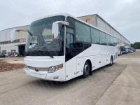 China 65 Seats LHD Passenger Bus Good Condition Deisel Fuel Used White Coach Buses at Affordable for sale