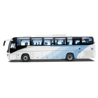 China 50 Seater Diesel Luxury Coach Bus with Comfortable Seats and Distinctive Color Design for sale