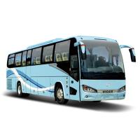 China 50 Seater Diesel Luxury Coach Bus with Comfortable Seats and Distinctive Color Design for sale