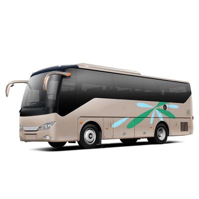 China 12m Public Transportation Bus 50 Seater LHD Luxury Coach Bus with Leaf Spring Suspension for sale
