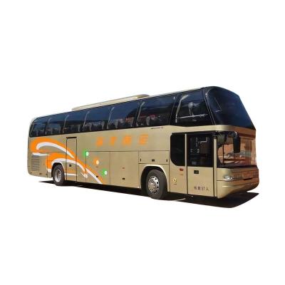 China LHD Steering Position Luxury Diesel CNG 60 Seater Coach Bus with 6 Tires for sale