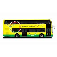 China Double Decker Luxury Coach Bus with 65 Seats and 14.5x2.55x3.9m Body Size for sale