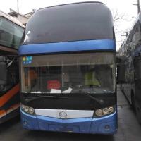 China 11m Used Double Decker Buses with 60 Seats and Left Side Steering Wheel at Affordable for sale