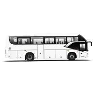China 276kW Motor Power 24-56 Seats Passenger Tour Diesel Coach Bus with 2550mm Body Width for sale