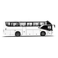 China Affordable 12m 60 Seater Luxury Coach Bus with Water Dispenser Refrigerator Toilet for sale