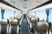 China Used 24-57 Seats Diesel Tourist Bus with 8424mL Displacement and Manual Transmission for sale