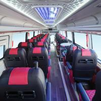 China 55 Seater Used Luxury Tour Bus with Euro 3 Emission Standard and 2340 Front Suspension for sale
