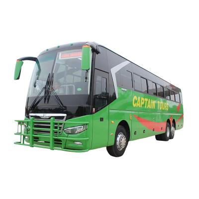 China 75 1 1 seats right hand drive coach bus featuring Multi-leaf spring suspension chassis for sale