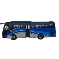 China Manual Transmission Type 9m Blue Luxury RHD Diesel 35seats Coach Bus for Group Travel for sale