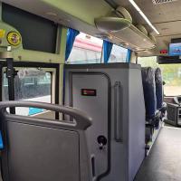 China Manual Transmission Type 9m Blue Luxury RHD Diesel 35seats Coach Bus for Group Travel for sale