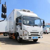 China 3360mm Wheelbase Isuzu 10 Ton Box Refrigerator Truck For Vegetable And Meat Transportation for sale