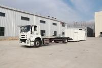 China Customization Isuzu 4*2 204hp 9.6m 59cbm Detachable Swap Body Van Cargo Truck for sale