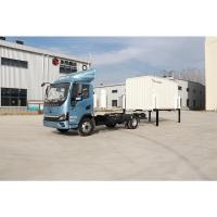 China Detachable Body Electric Dry Van Cargo Truck for Single Row Seat and Hydraulic Outriggers for sale