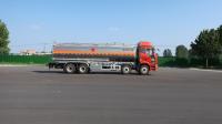 China CIMC LINYU FAW 8*4 31 Cub Aluminum Alloy Diesel Tanker Truck Petrol Fuel Transport Truck for sale