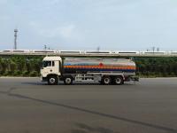 China CIMC LINYU 8*4 30m3 SINO Aluminum Alloy Diesel Tanker Truck for Liquid Fuel Transport for sale