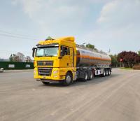 China High Capacity 48000 Liter Aluminum Alloy Gasoline Tanker Trailer With HOWO Chassis for sale