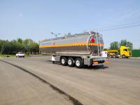 China High Capacity 48000 Liter Aluminum Alloy Gasoline Tanker Trailer With HOWO Chassis for sale