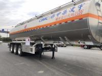China 3 Axle 44m3 Liquid Petrol Aviation Kerosene Jet Fuel Transport Semi Trailer Tanker for sale