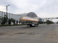 China 3 Axle 44m3 Liquid Petrol Aviation Kerosene Jet Fuel Transport Semi Trailer Tanker for sale