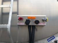 China Aluminum Alloy Diesel Tanker for Africa 44m3 Liquid Diesel Semi-Trailer Petrol Fuel for sale