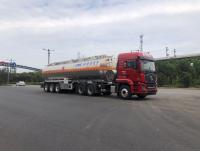 China Aluminum Alloy Diesel Tanker for Africa 44m3 Liquid Diesel Semi-Trailer Petrol Fuel for sale