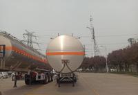 China CIMC LINYU 46000L Aluminum Alloy Fuel Tanker Trailer Truck with Wheelbase 6150 1310 1310 for sale