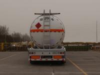 China 46000 Liter Stainless Steel Crude Oil Fuel Tanker Semi Trailer for Truck Distribution for sale