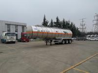 China 32100/31800 KG Rated Load Mass CIMC LINYU 8*4 Aluminum Alloy Liquid Fuel Tanker Trailer for sale