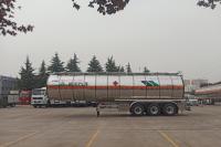 China 32100/31800 KG Rated Load Mass CIMC LINYU 8*4 Aluminum Alloy Liquid Fuel Tanker Trailer for sale