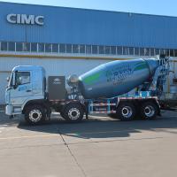 China 13000 kg Electric 8x4 12cbm Big Mobile Concrete Cement Mixer Truck for by CIMC LINYU for sale