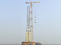 China 240 Ton Large Flat Top Tower Crane Direct D5200-240 With Spare Parts for sale