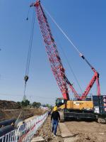 China SCC1500A-6 150 Ton Crawler Crane With Hydraulic Cylinder And Weichai Engine for sale