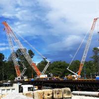 China 45t Construction Mobile Spider Crane Crawler Lifter with Max. Lifting Height 68m for sale