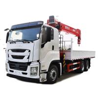 China Isuzu 12ton 16ton Pickup Truck Mounted Crane with Telescoping Boom 19.5M Span 6*4 for sale