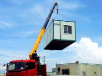 China 10 Ton Telescopic Boom Truck Mounted Crane and with Outrigger Span of 2280-5580mm for sale