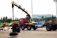 China 10 Ton Telescopic Boom Truck Mounted Crane and with Outrigger Span of 2280-5580mm for sale
